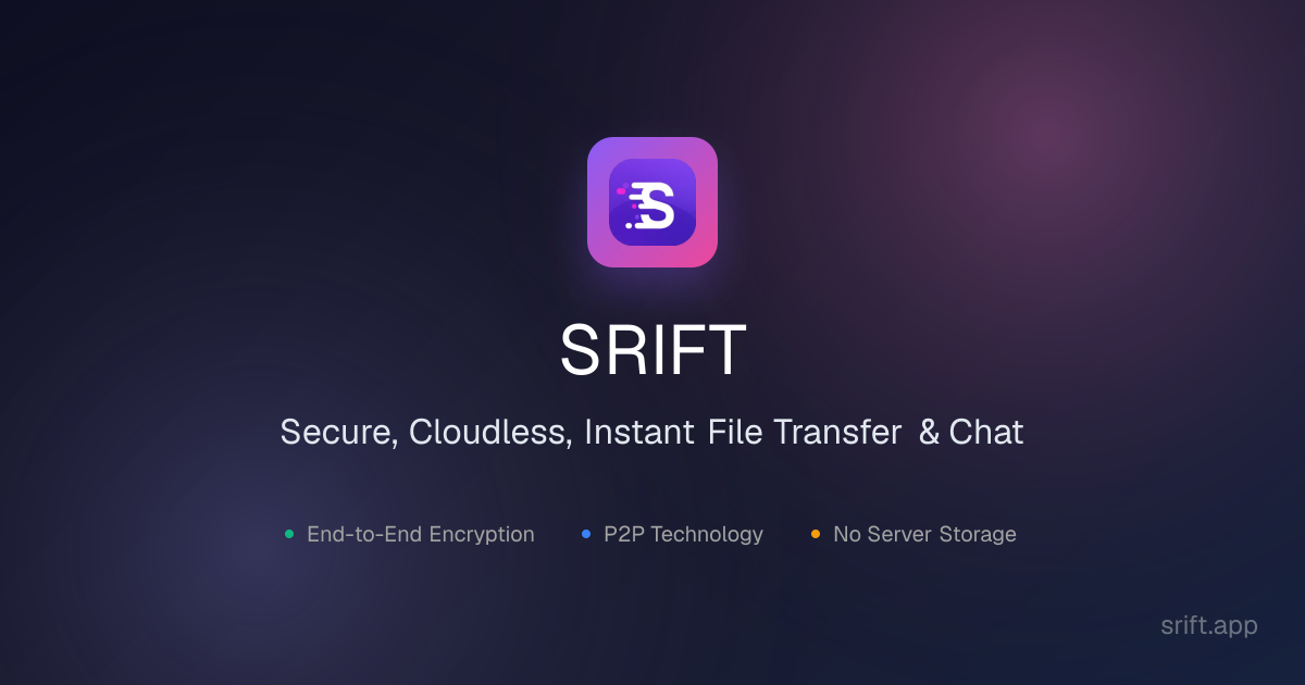 SRIFT - Secure File Transfer, Encrypted Chat & Audio Conference ...